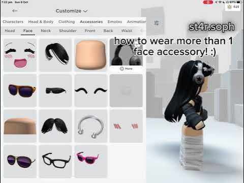 How To Wear More Than 1 Face Accessory on Roblox! (Easy tutorial) - YouTube