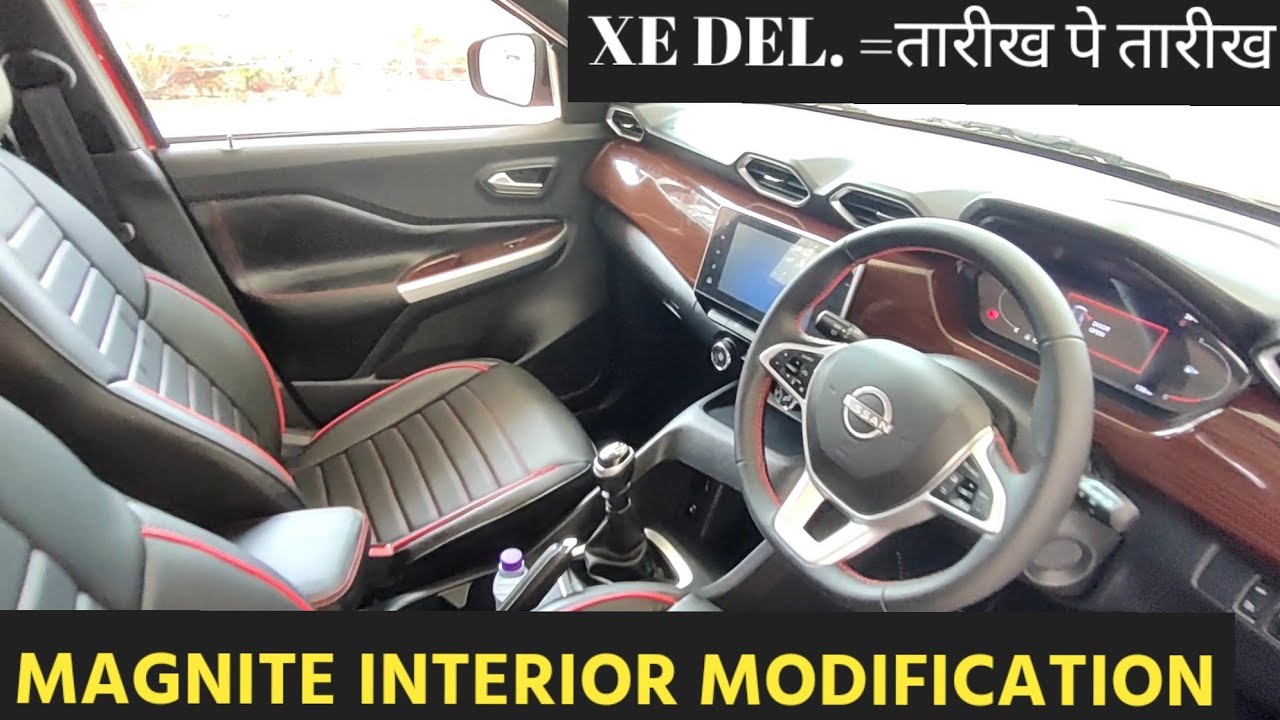 Nissan Magnite 2021 red color - interior modification review - YouTube