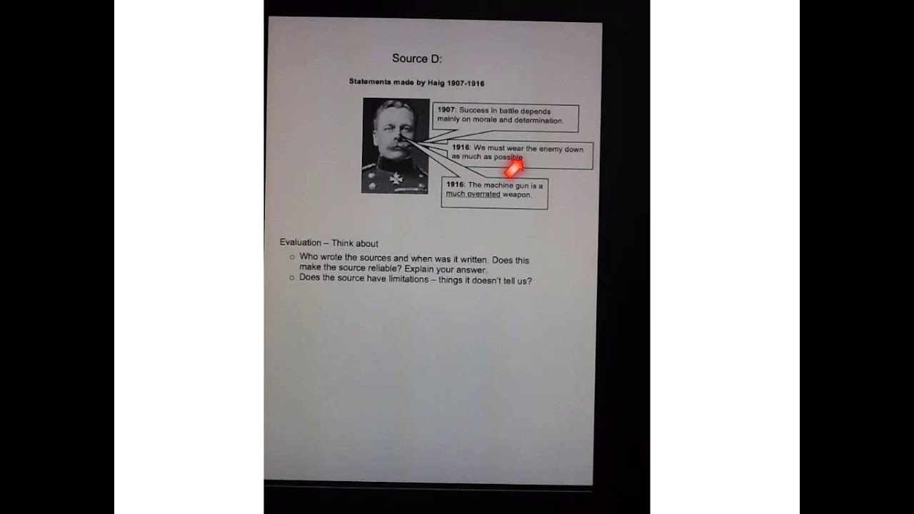 Haig - Butcher of The Somme Source D - YouTube