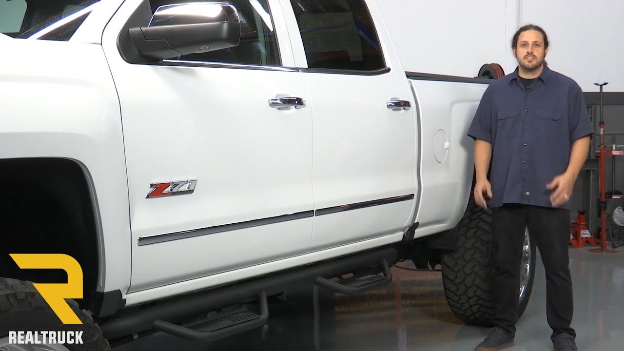 How to Install Havoc HS2 Black Hoop Steps on a 2017 Silverado Sierra ...