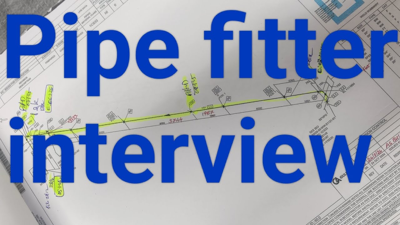 Pipe fitter interview |Pipe fitter work | pipe fitter drawing| pipe ...