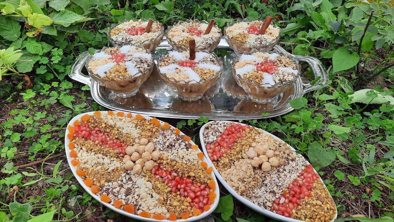 Receta tradicionale ashures me arra dhe fruta të thatë!! Tam ölçülü ...