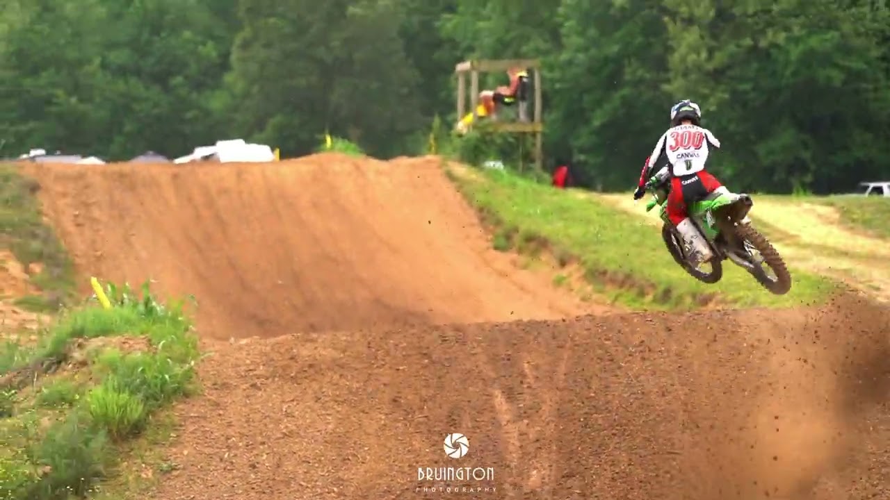 Drew Adams putting on a show at the 2022 Echo Valley MX Loretta Lynn ...