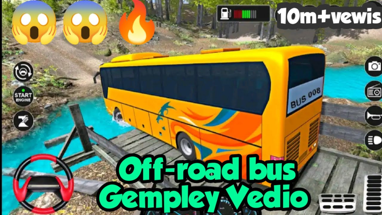Off-road Coach Bus Simulator 3D 😱 || Off-road Bus Simulator Bus Gempley Vedio🔥 - YouTube