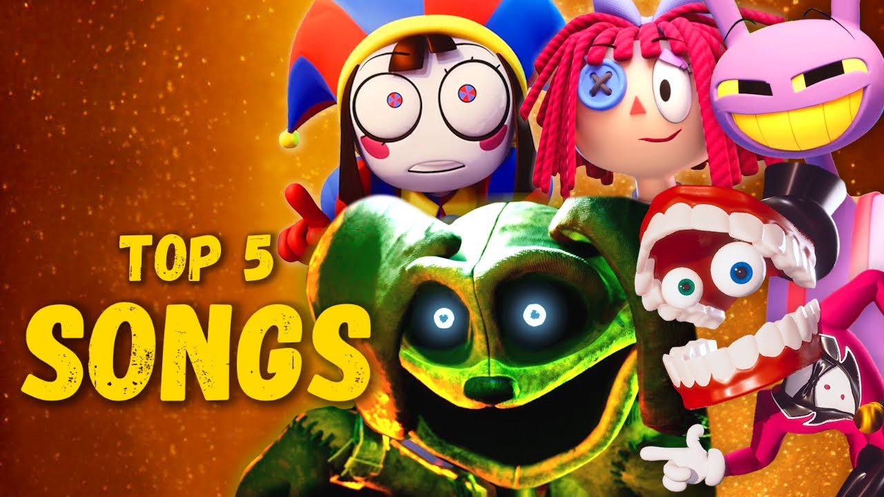 TOP 5 SONGS | THE AMAZING DIGITAL CIRCUS, POMNI, RAGATHA, JAX, CAINE ...