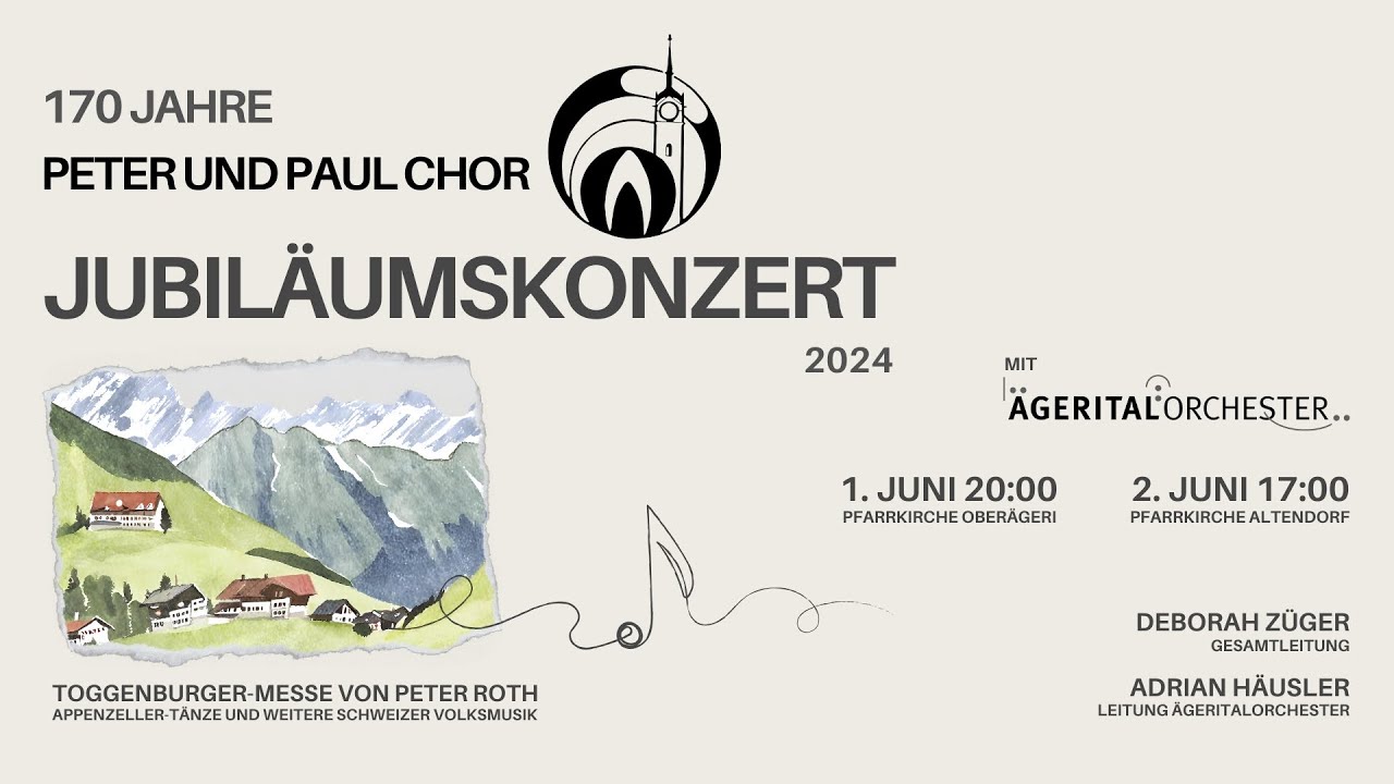 Toggenburger-Messe Peter Roth - Jubiläumskonzert - Peter und Paul Chor ...