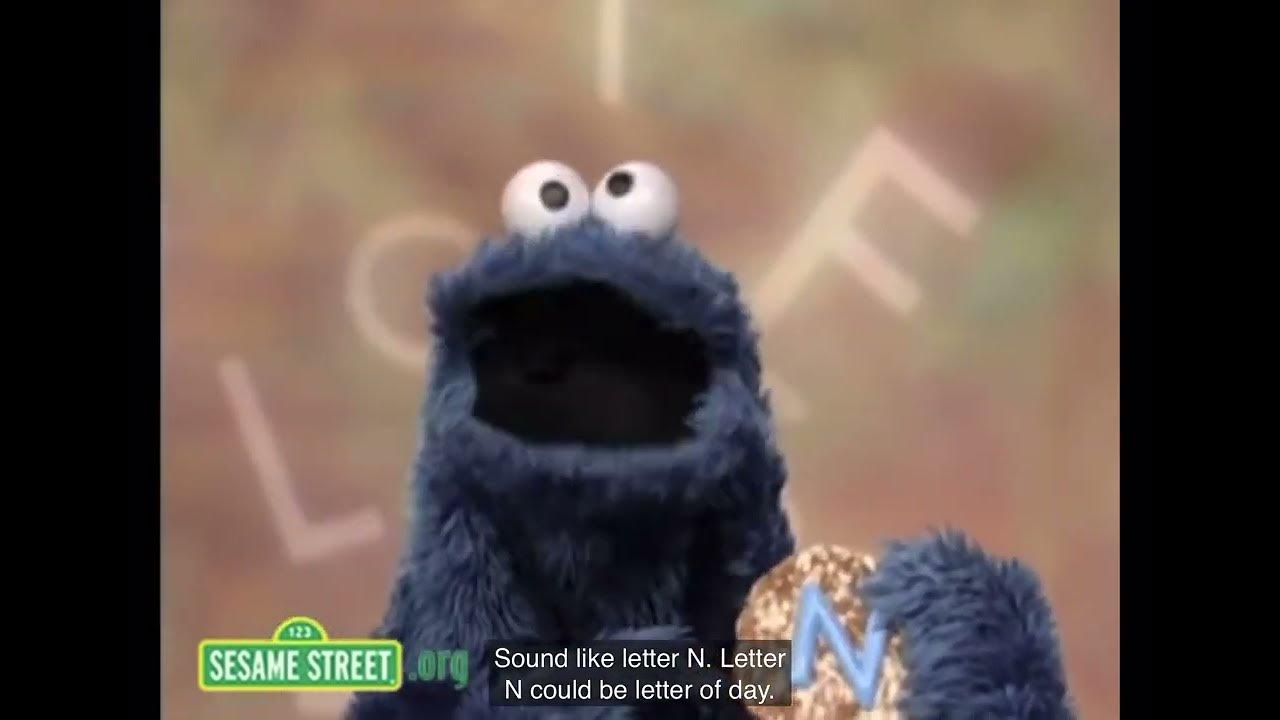Sesame Street Cookie Monster Letter Of The Day N #throwbacktv # ...