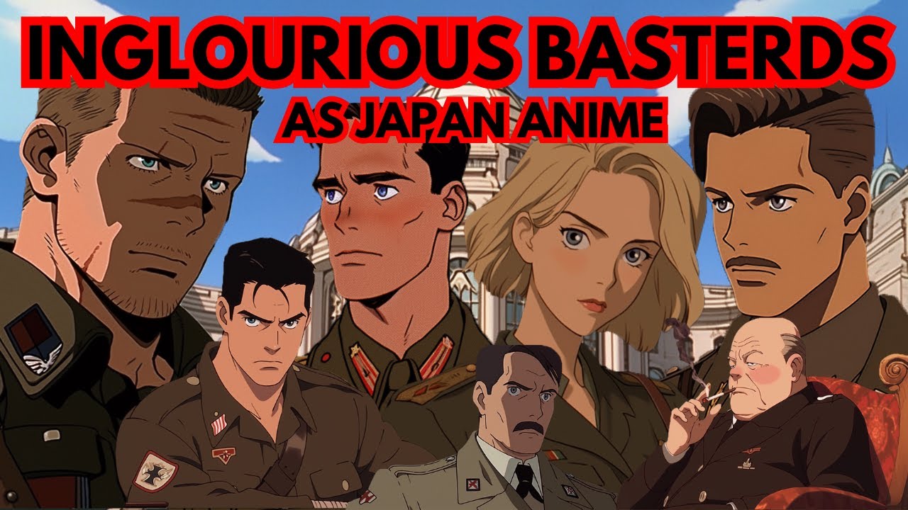 Inglourious Basterds directed by Quentin Tarantino as Japan Anime | AI ...