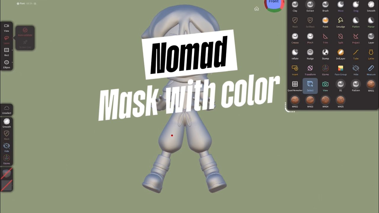 Nomad sculpt 2.1 : Mask03 /Mask with color - YouTube
