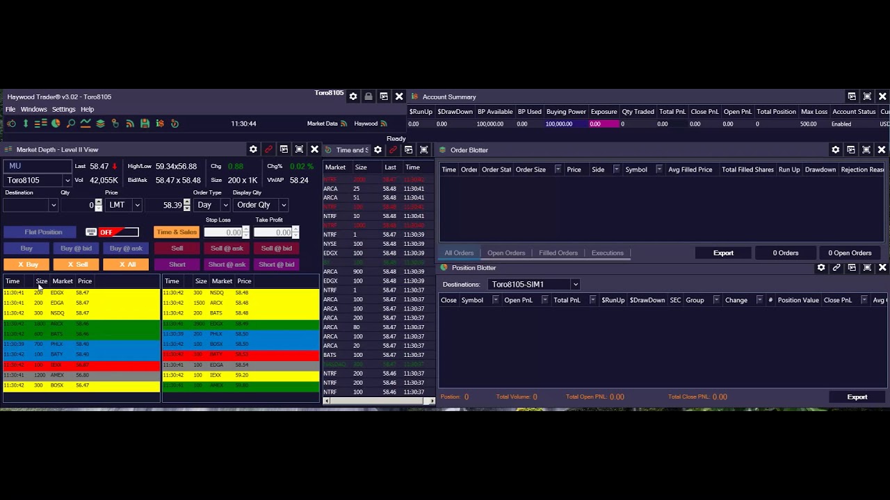 Market Depth Level 2 - Haywood Trading Platform - YouTube