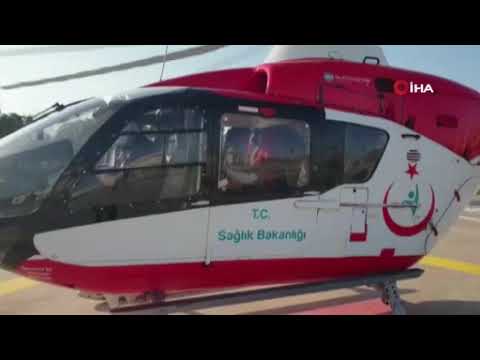 Trabzon’dan Samsun’a ambulans helikopterle getirildi