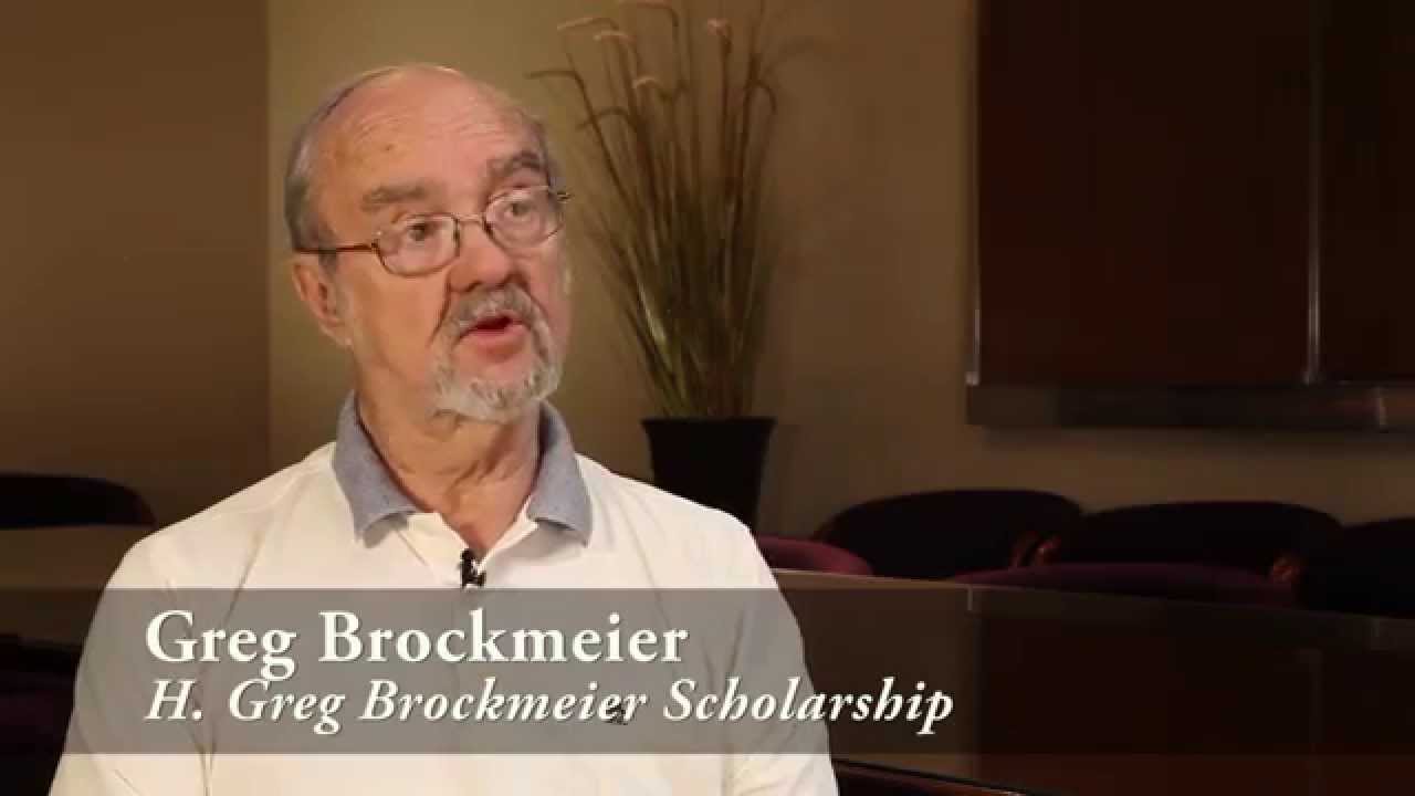 H Greg Brockmeier Scholarship - YouTube