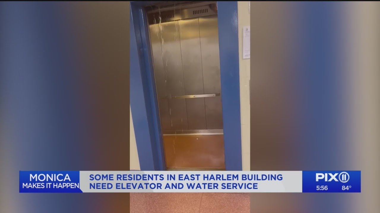 East Harlem NYCHA residents outraged by water, elevator issues - YouTube