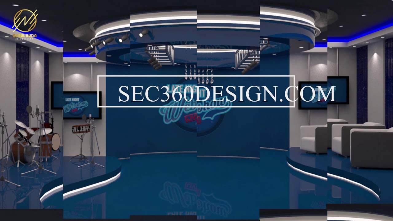 TELEVISION SET DESIGN | STUDIO DESIGN | 3D DESIGN | TELEVISION | 3D ...