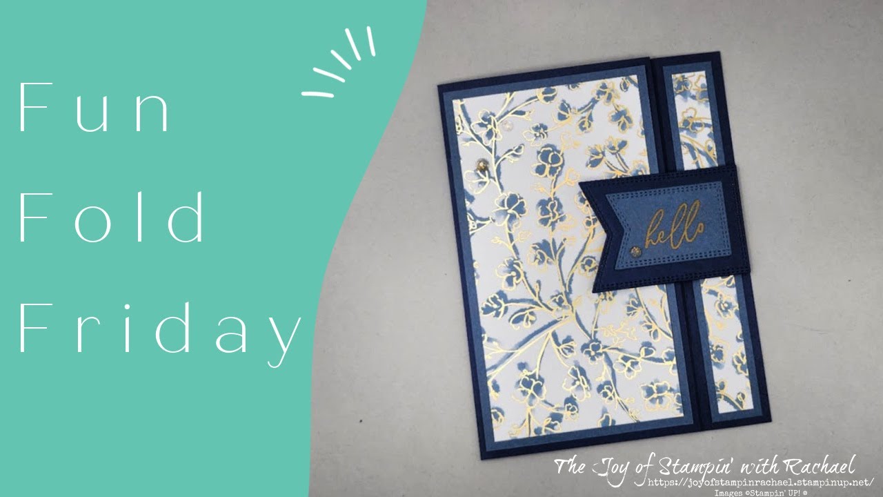 Fun Fold Friday- Hello Card - YouTube