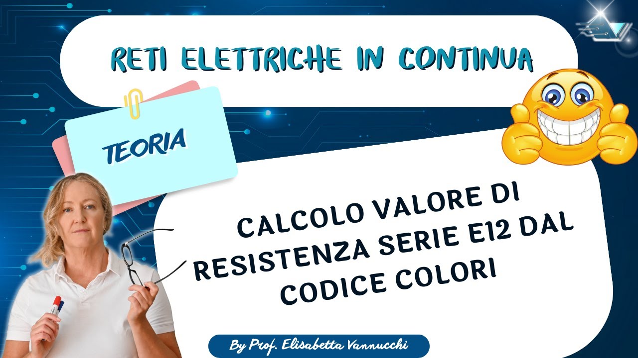 calcolo valore di resistenza serie E12 dal codice colori - YouTube