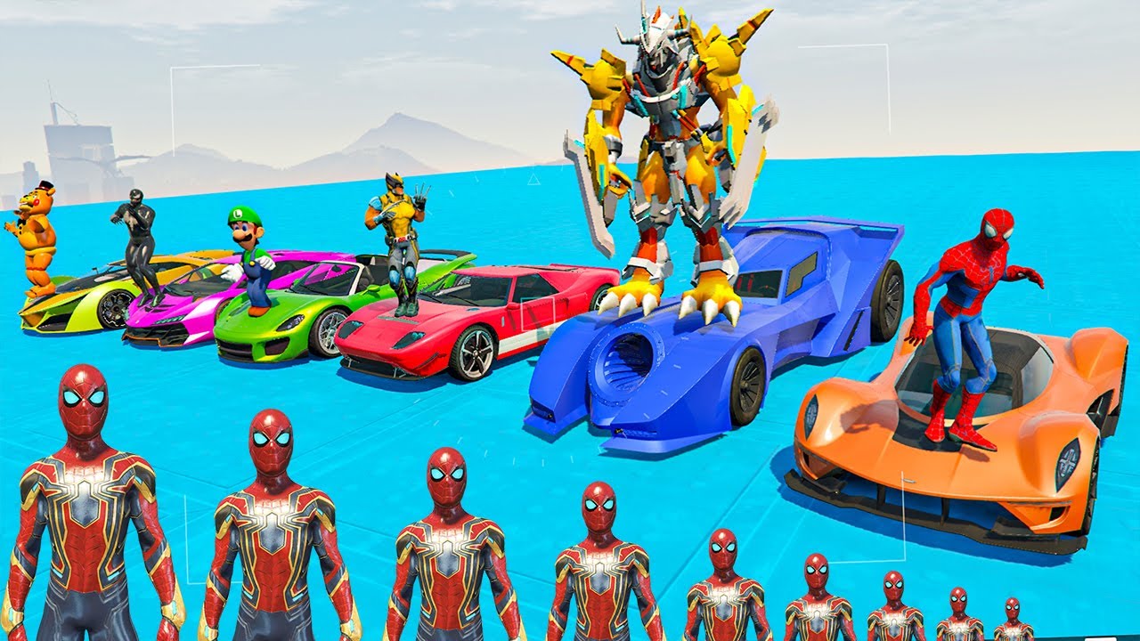 Spider-Man vs Hardest Ramps in GTA 5 ( GTA 5 Spider-Man Ramp Challenge ...