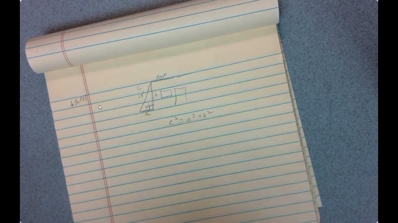 1.5.141.1 Height of a building using Pythagorean Theorem - YouTube