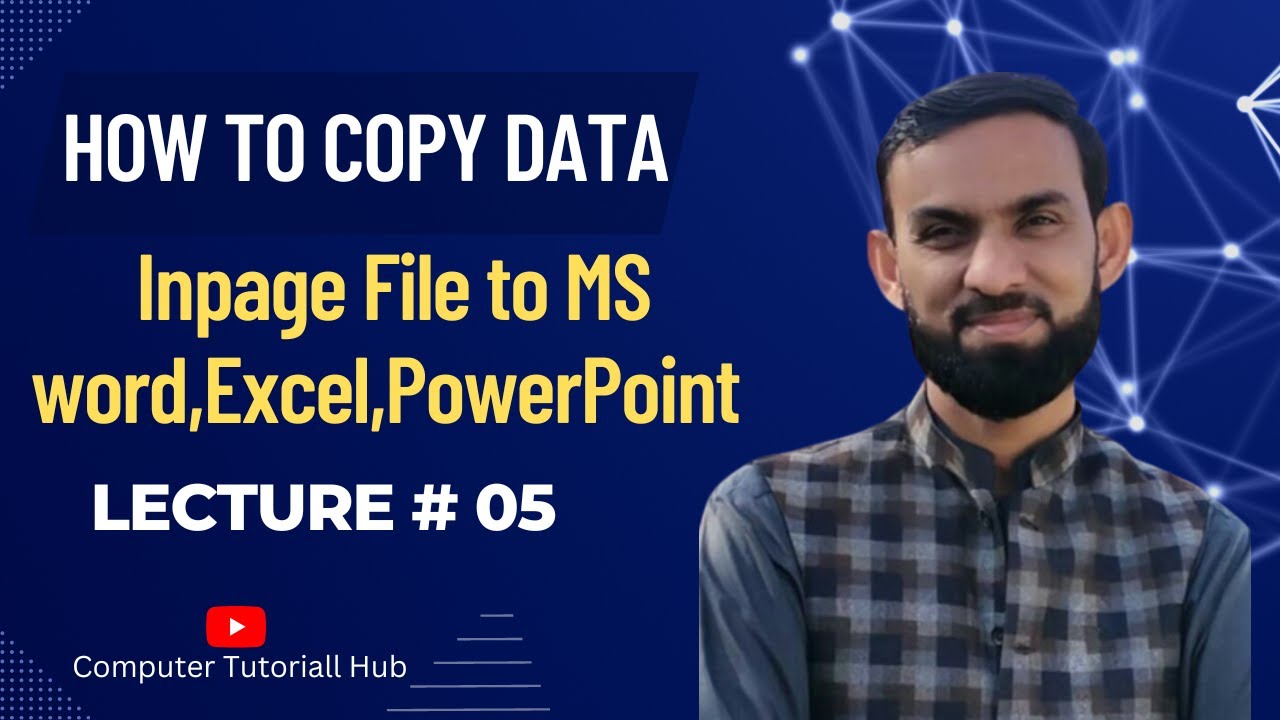 How to Copy Data inpage file to MS Word, Excel , Power Point - YouTube