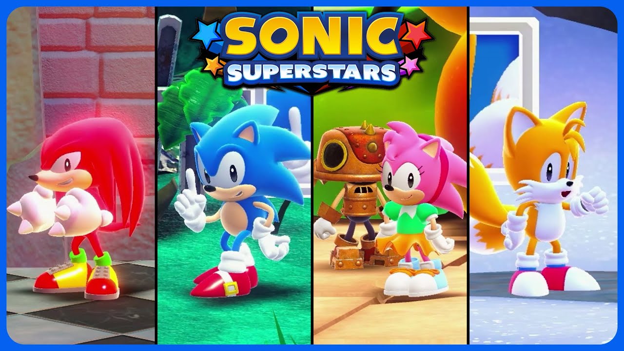 All characters stage complete animations - Sonic Superstars - YouTube