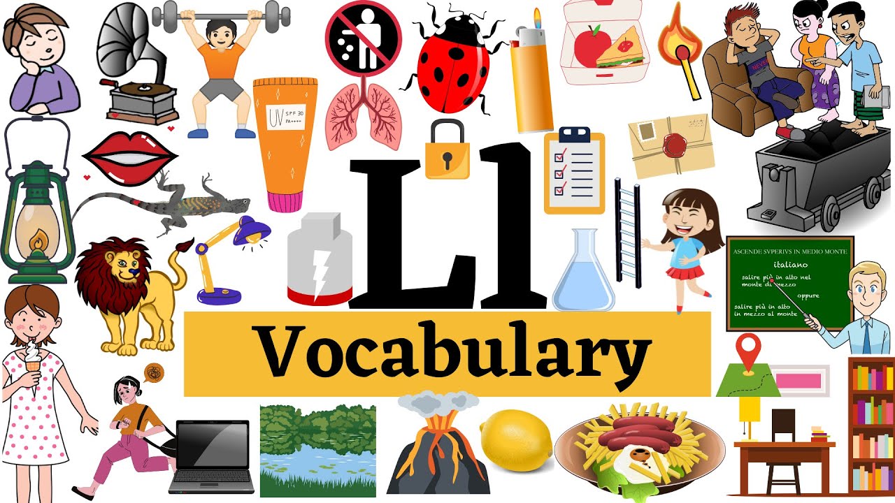 L words|Words that start with L|Recognition| L Vocabulary|Word bank ...