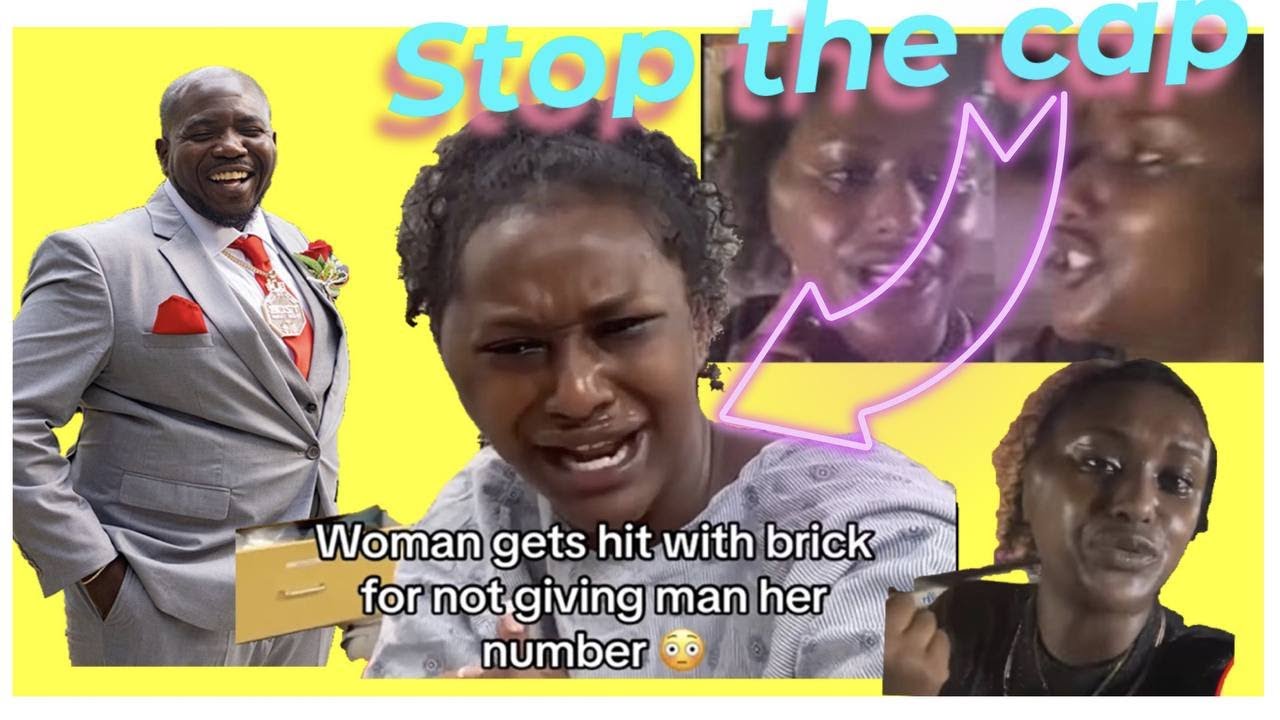 Women get's hit in the face with Brick what really here's what happened ...