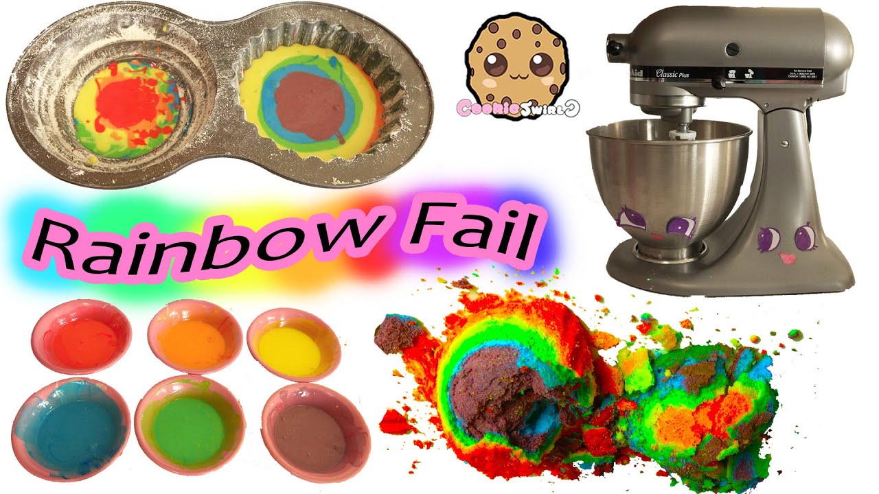 Rainbow Cupcake Fail