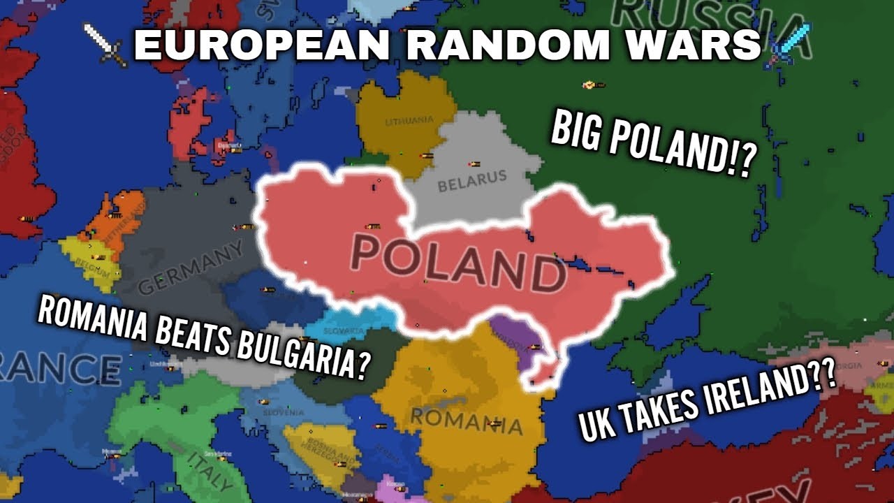 I Simulated RANDOM WARS in EUROPE - YouTube
