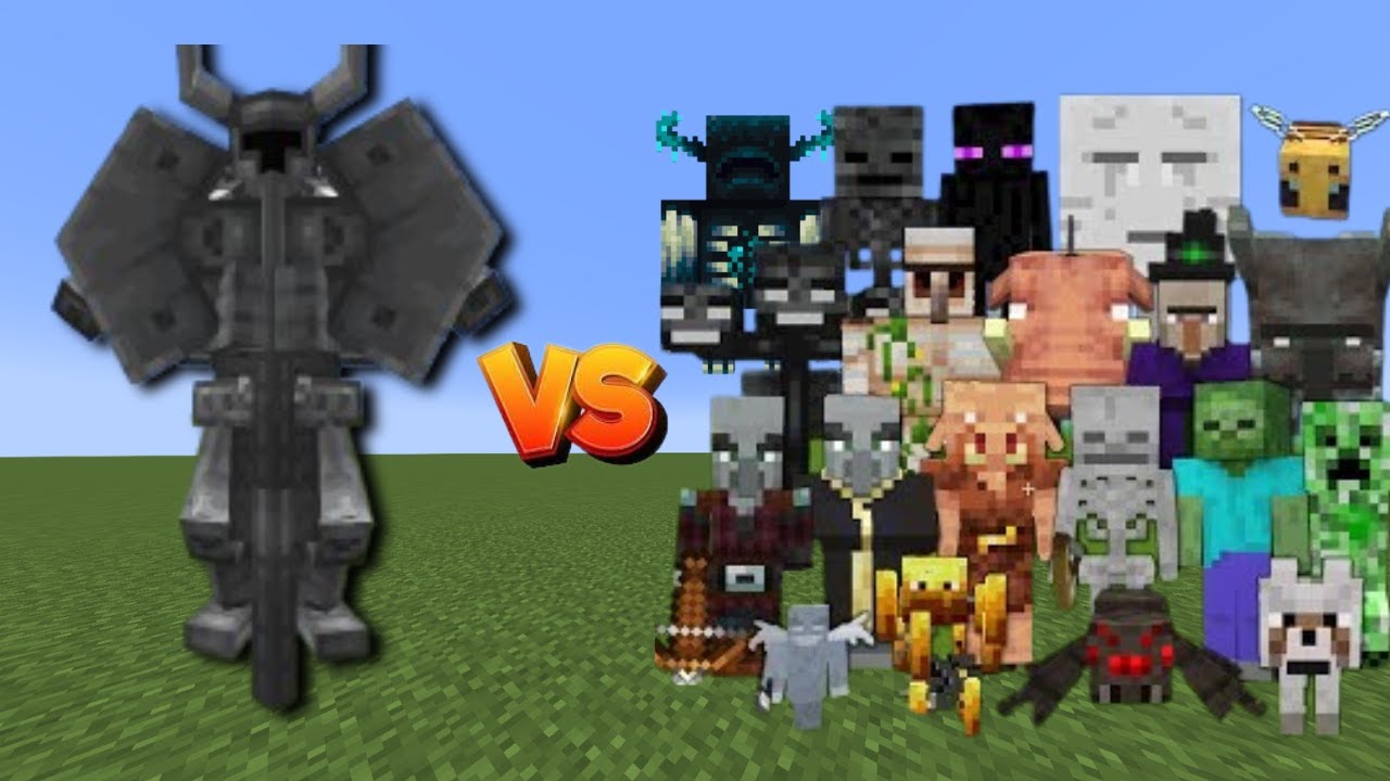 DARK KNIGHT vs ALL MOBS | Minecraft Mob Fight - YouTube