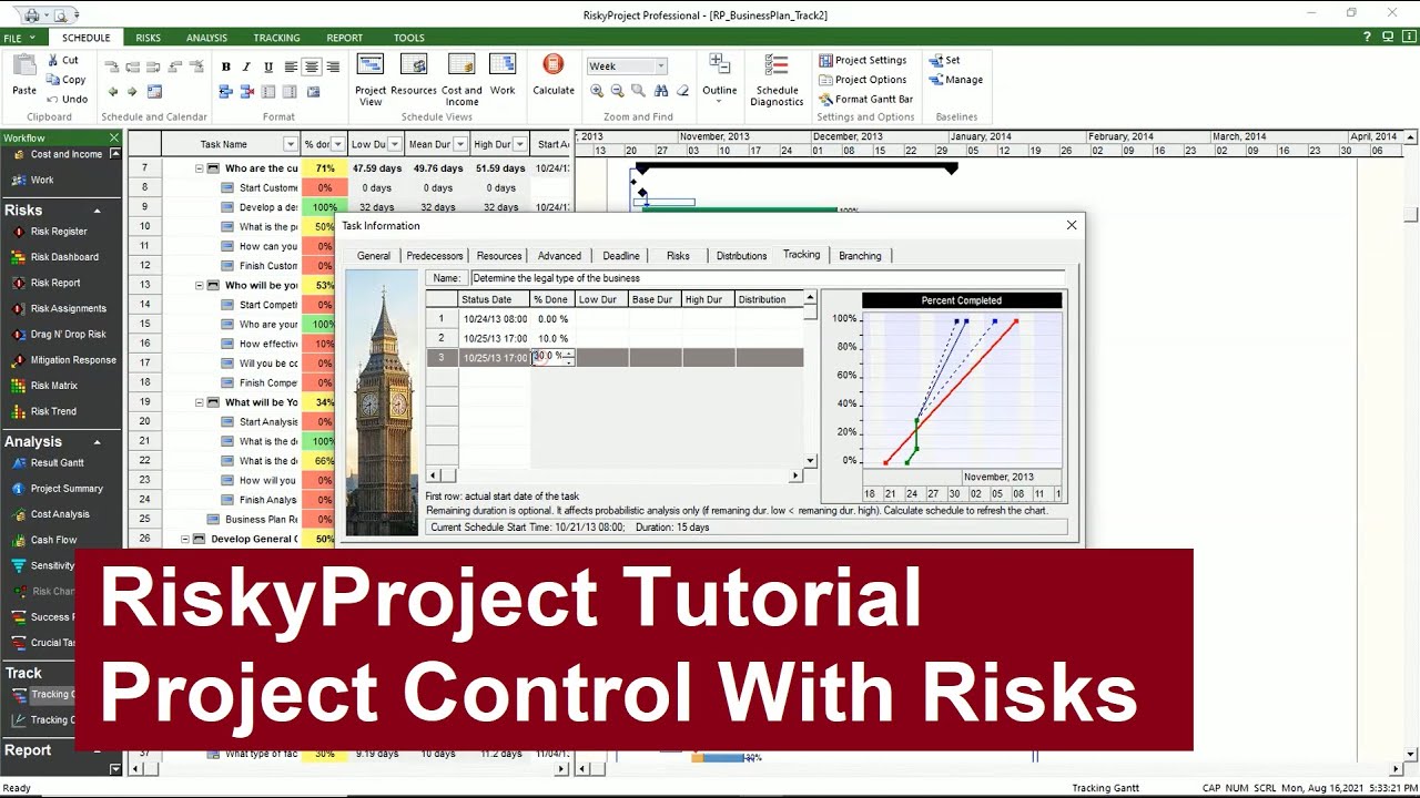 RiskyProject Tutorial: Project Control With Risks - YouTube