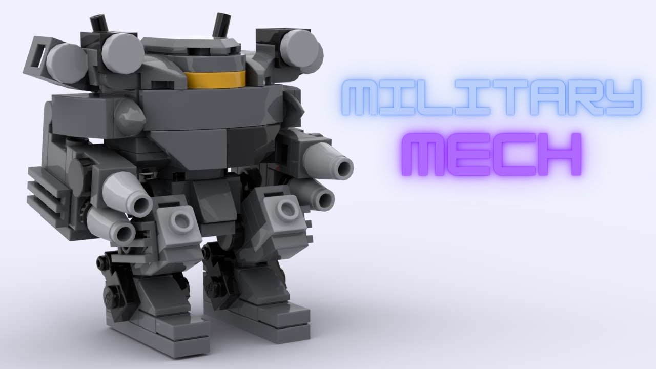 How to make Military Mech out of LEGO | LEGOsaur - YouTube