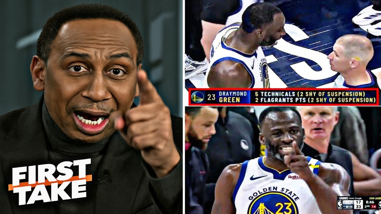 FIRST TAKE | Dray is a strait up narcissist! - Stephen A. Smith RIPs Draymond on 'agenda ...