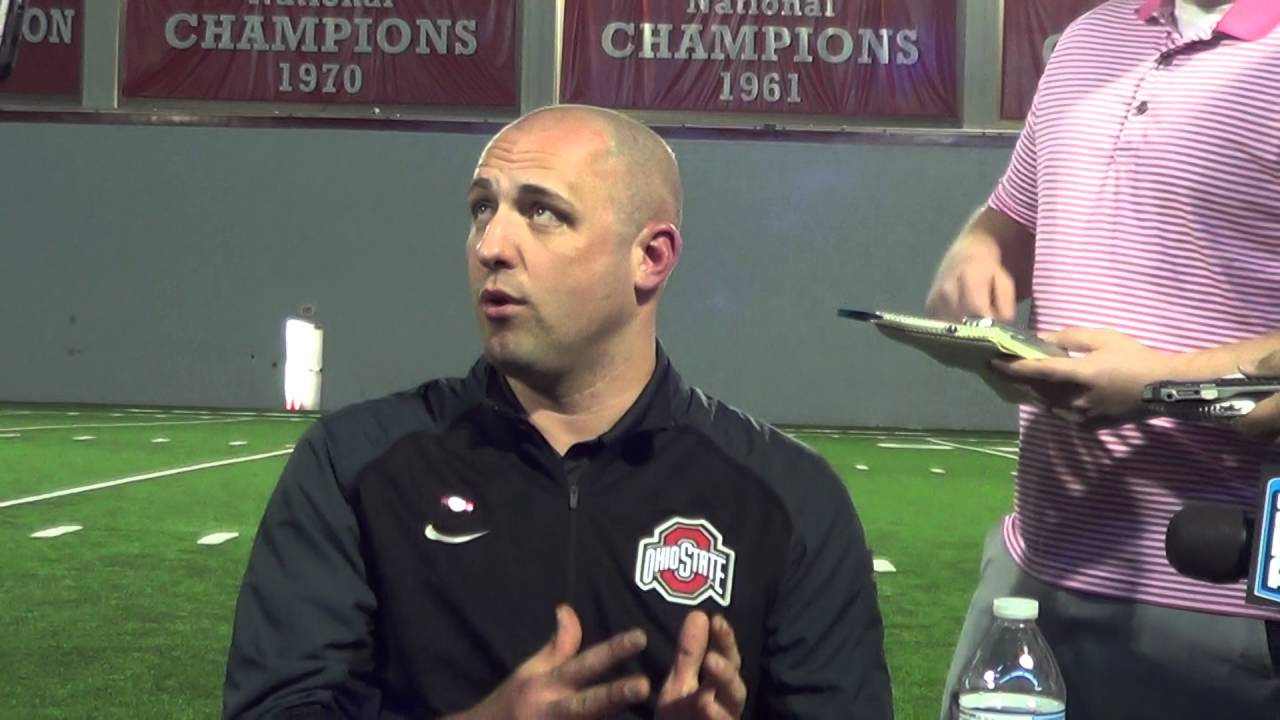 Ohio State wide receivers coach Zach Smith 04/20/16 - ELEVENWARRIORS ...