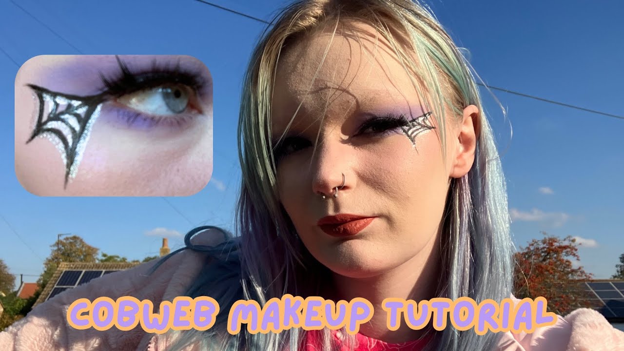 updated halloween spider web eyeliner tutorial sparkle edition ...