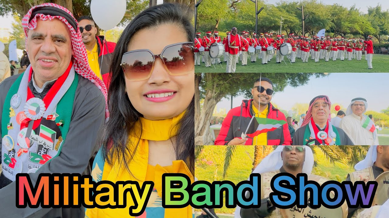 Military Band Show || Traditional Arabic Music || Hala February Kuwait ...