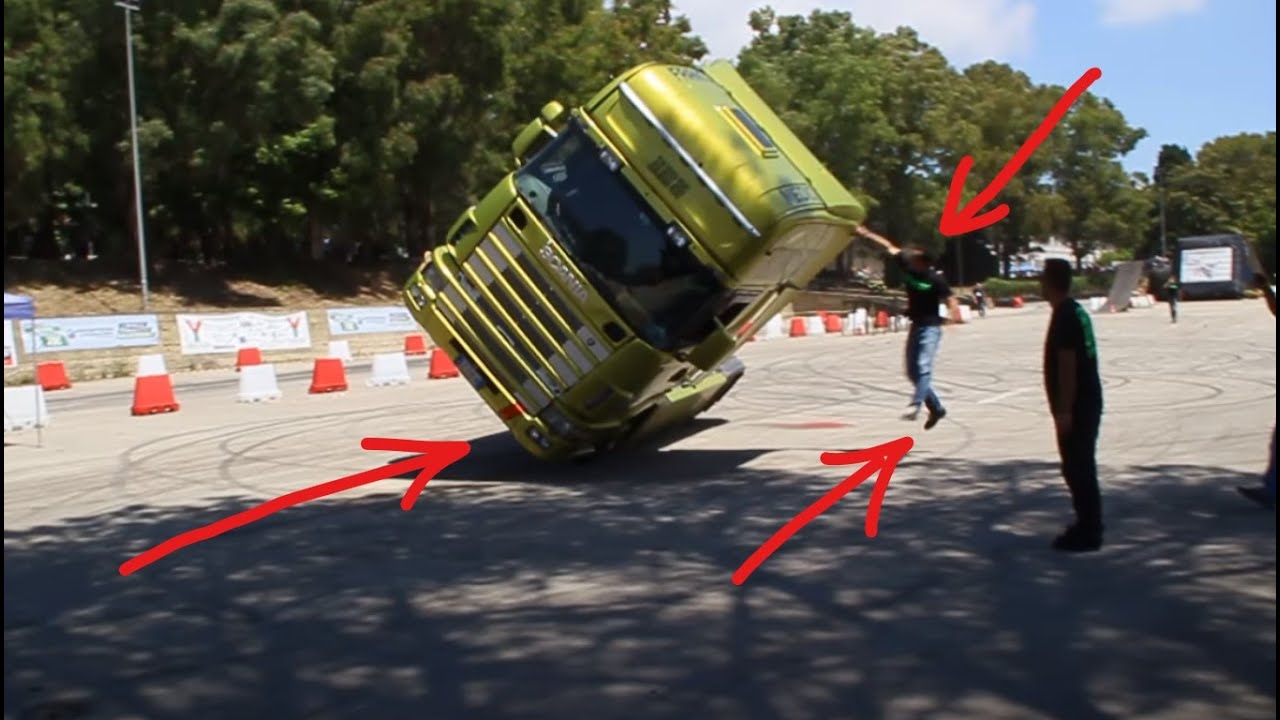 Truck Stunt Show - Scania on Two Wheels - YouTube