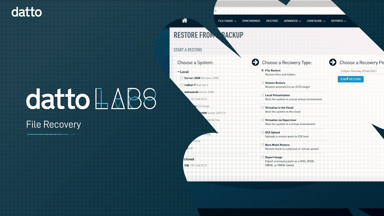 Datto Labs - File Recovery - YouTube