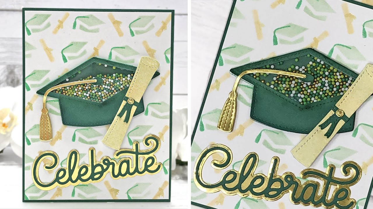 Celebrate Graduation Shaker Card - YouTube