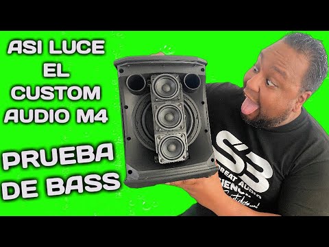 ESTOS SON LOS BAJO DEL CUSTOM AUDIO M4 , SIN REJILLAS - YouTube