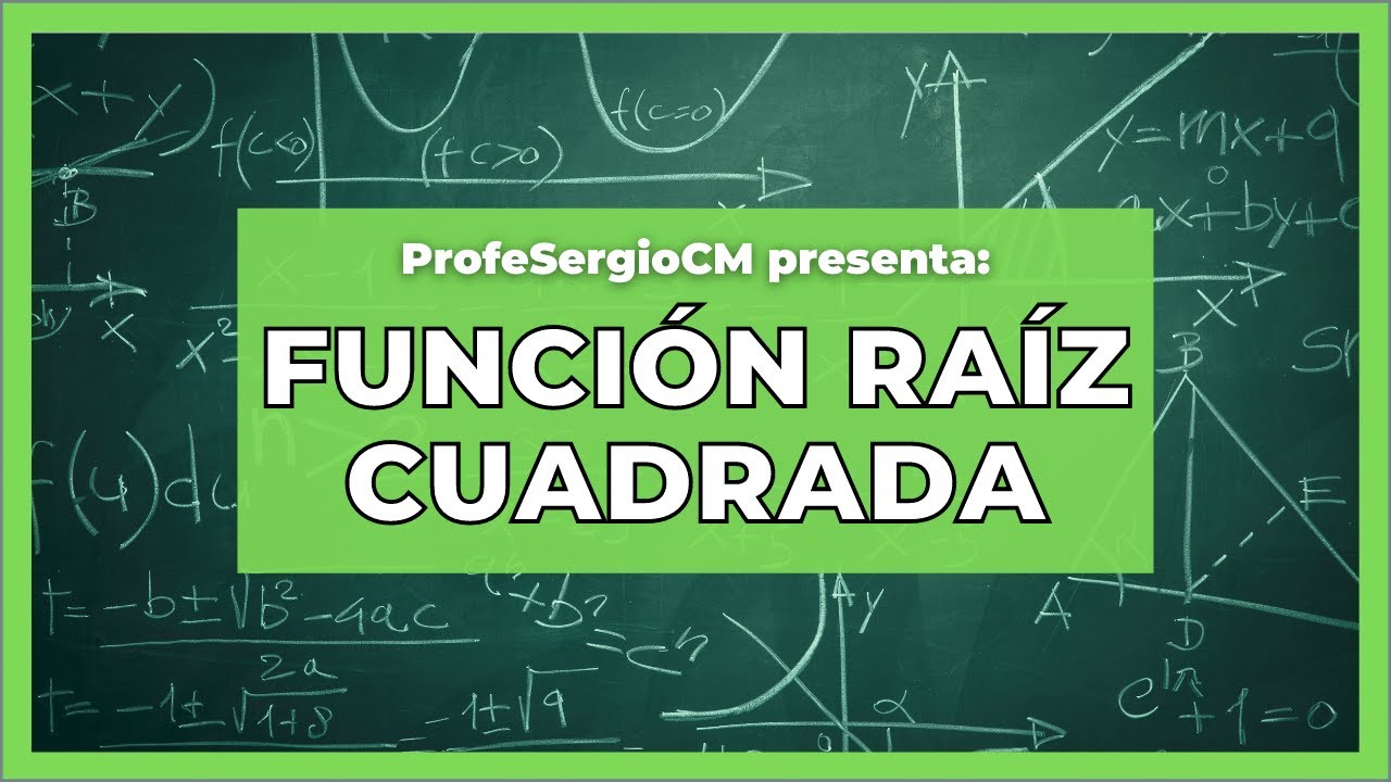 [378] #BxM Función Raíz Cuadrada | Inversa de la función | Ámbito y ...