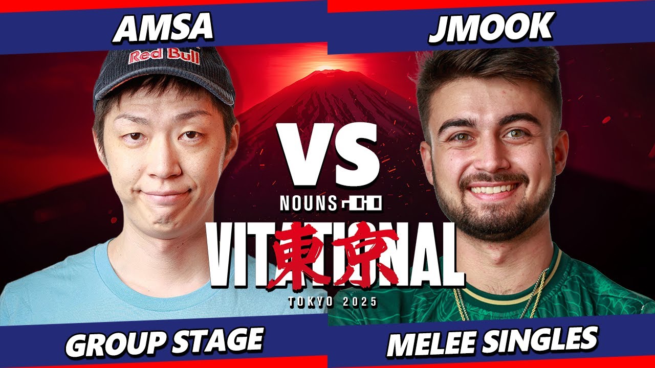 Nounsvitational 2025 - Jmook (Sheik) Vs. aMSa (Yoshi) Smash Melee ...