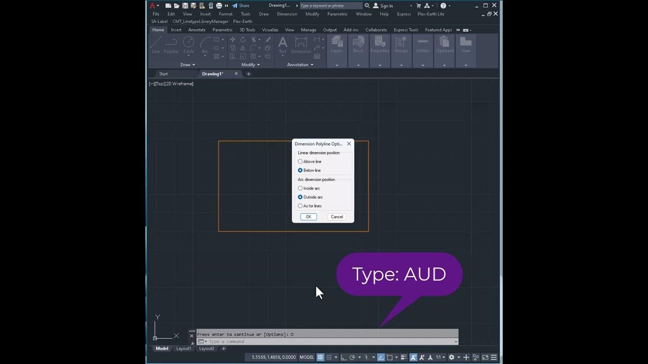Auto Dimensions With Lisp Command In Autocad Youtube