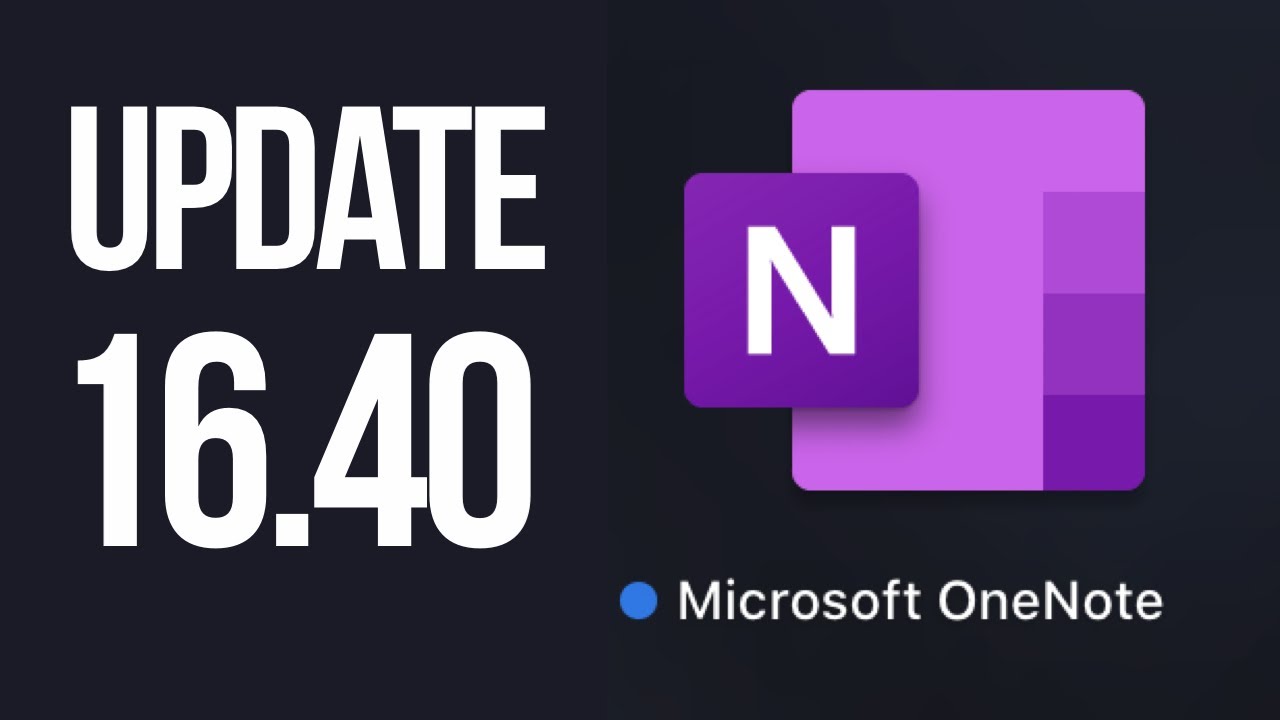How to Update to Microsoft OneNote 16.40 | MacBook, iMac, Mac mini, Mac ...