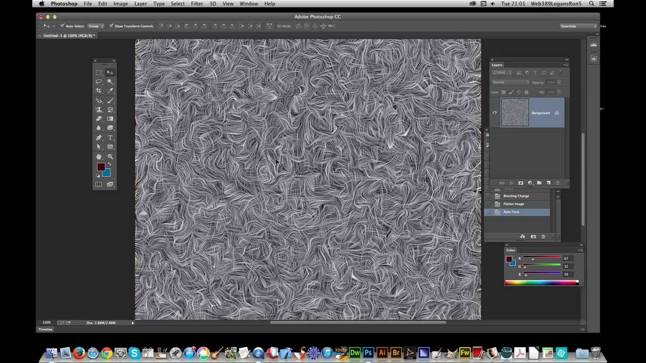 Photoshop CC : Create string texture in Photoshop using oil paint ...