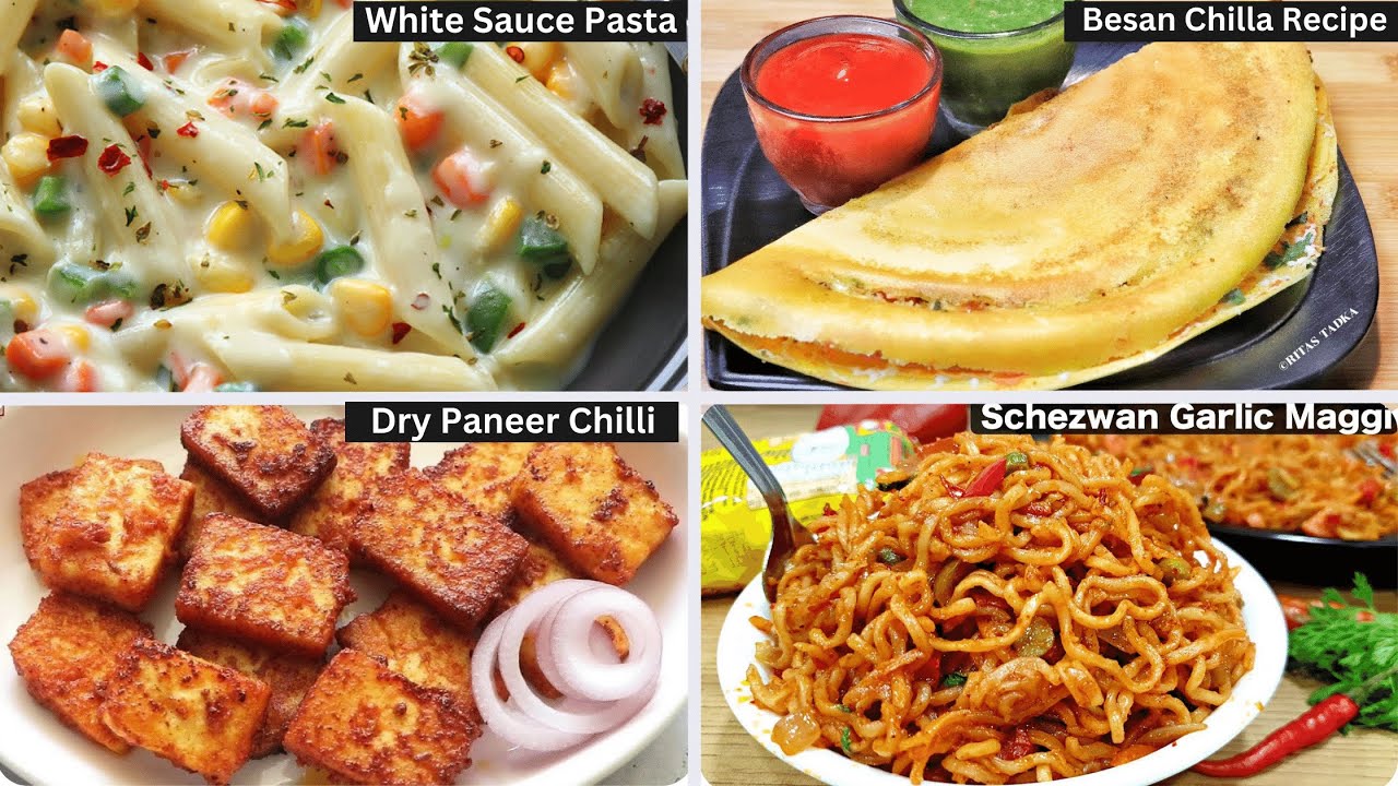 Try These Recipes At Home | Dry Paneer Chilli, Besan Chilla, Schezwan ...