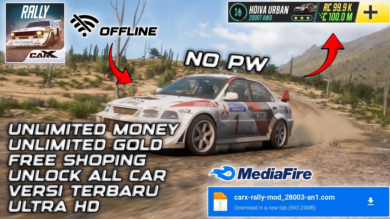 MOD APK CARX RALLY | UNLIMITED GOLD DAN MONEY | VERSI TERBARU 2025 ...