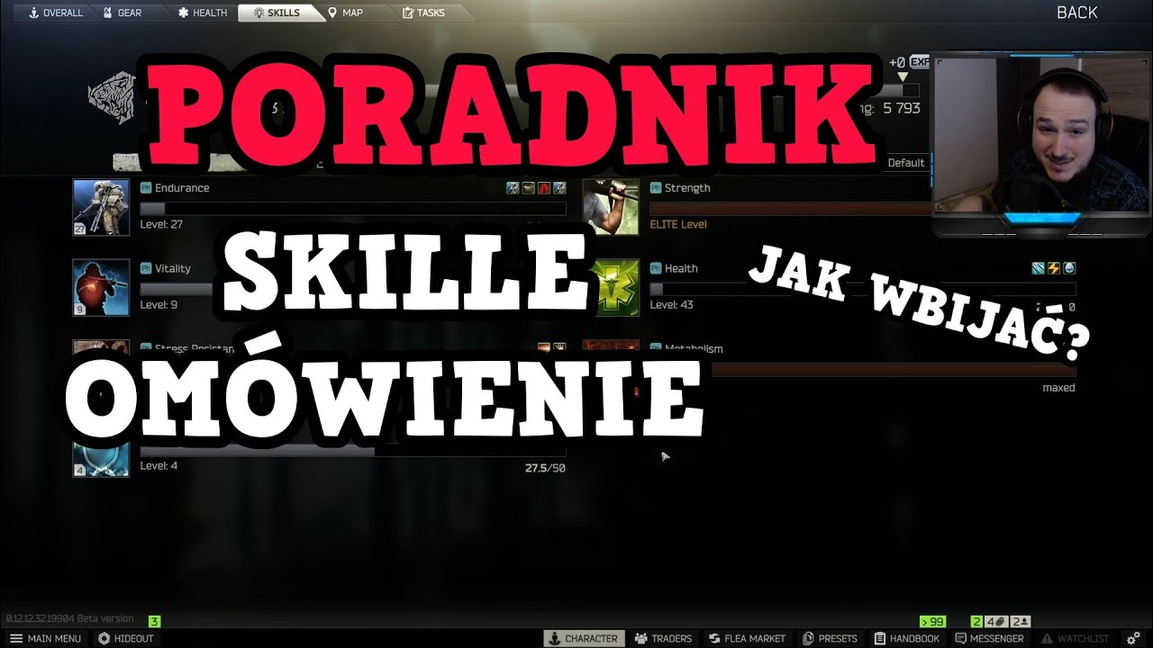 Escape from Tarkov PL LIVE EFT PORADNIK Skills Jak Wbijać Skille ...