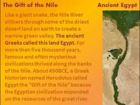 Ancient Egypt: The Gift of the Nile - reading lesson for kids - YouTube