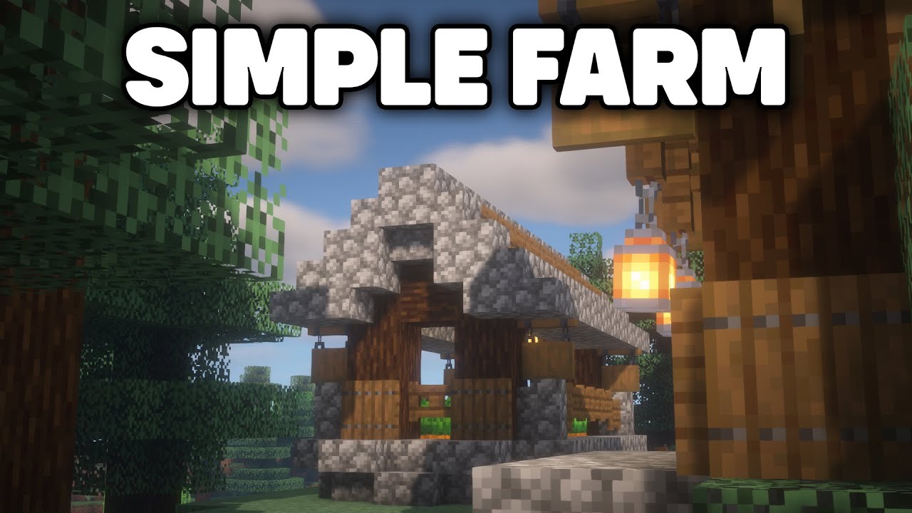 Minecraft Farm Tutorial (spruce edition) - YouTube