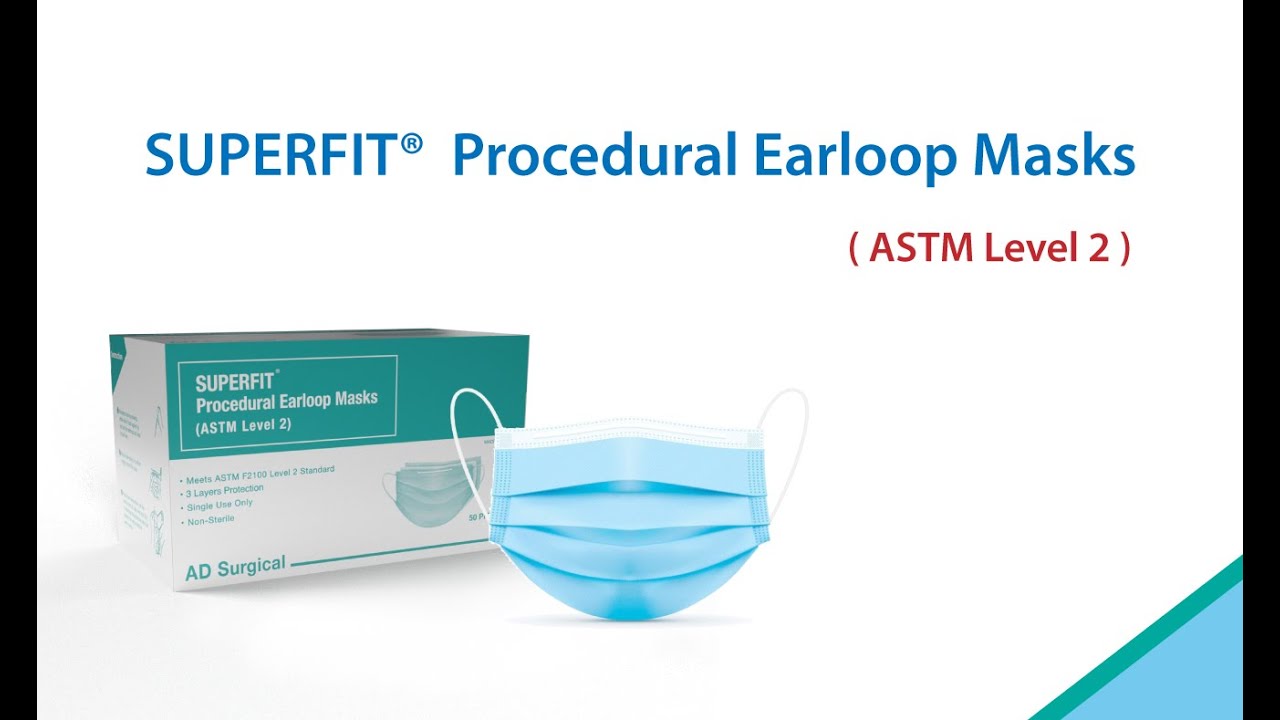 Procedural Earloop Masks - AD Surgical - YouTube